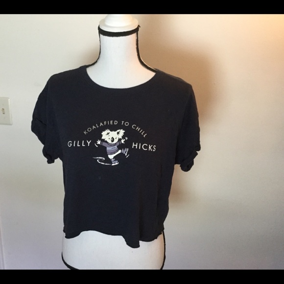 Gilly Hicks | Tops | Gilly Hicks Sydney Crop Top Navy Koala Bear Sz L ...